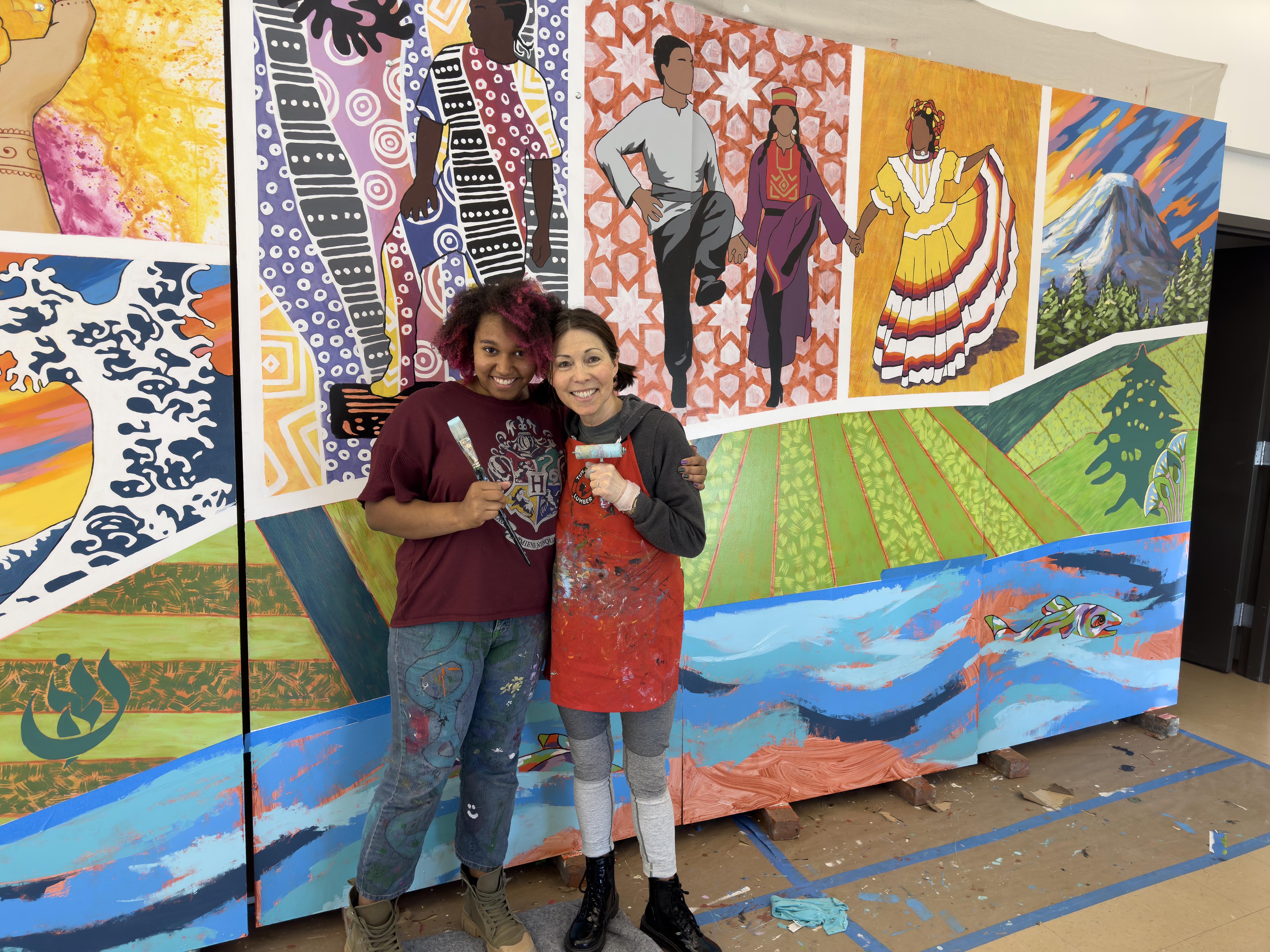 Custom Art Murals Oregon | Bespoke Art Murals by Michelle Yamamoto ...