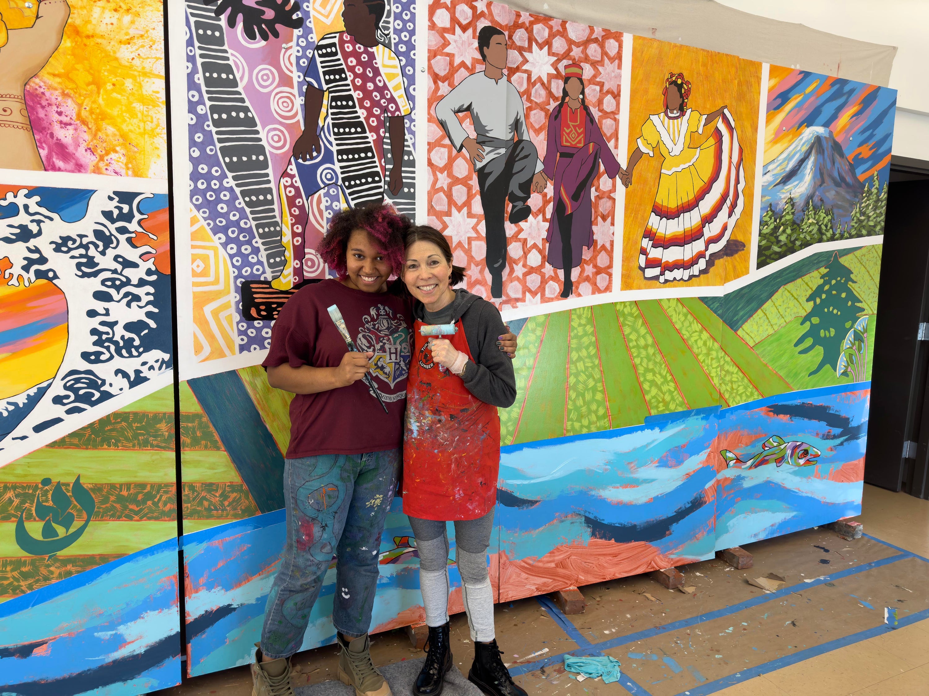 Custom Art Murals Oregon | Bespoke Art Murals by Michelle Yamamoto ...